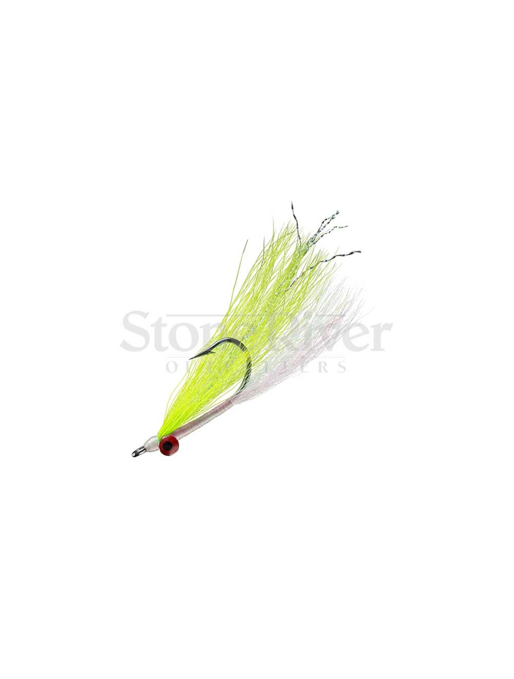 Mini Clouser Minnow - Chart/White