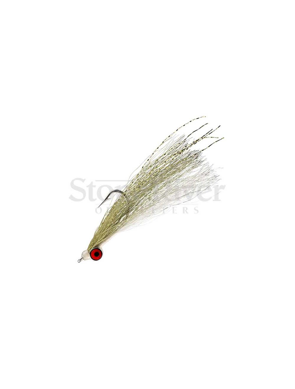 Mini Clouser Minnow - Olive/White